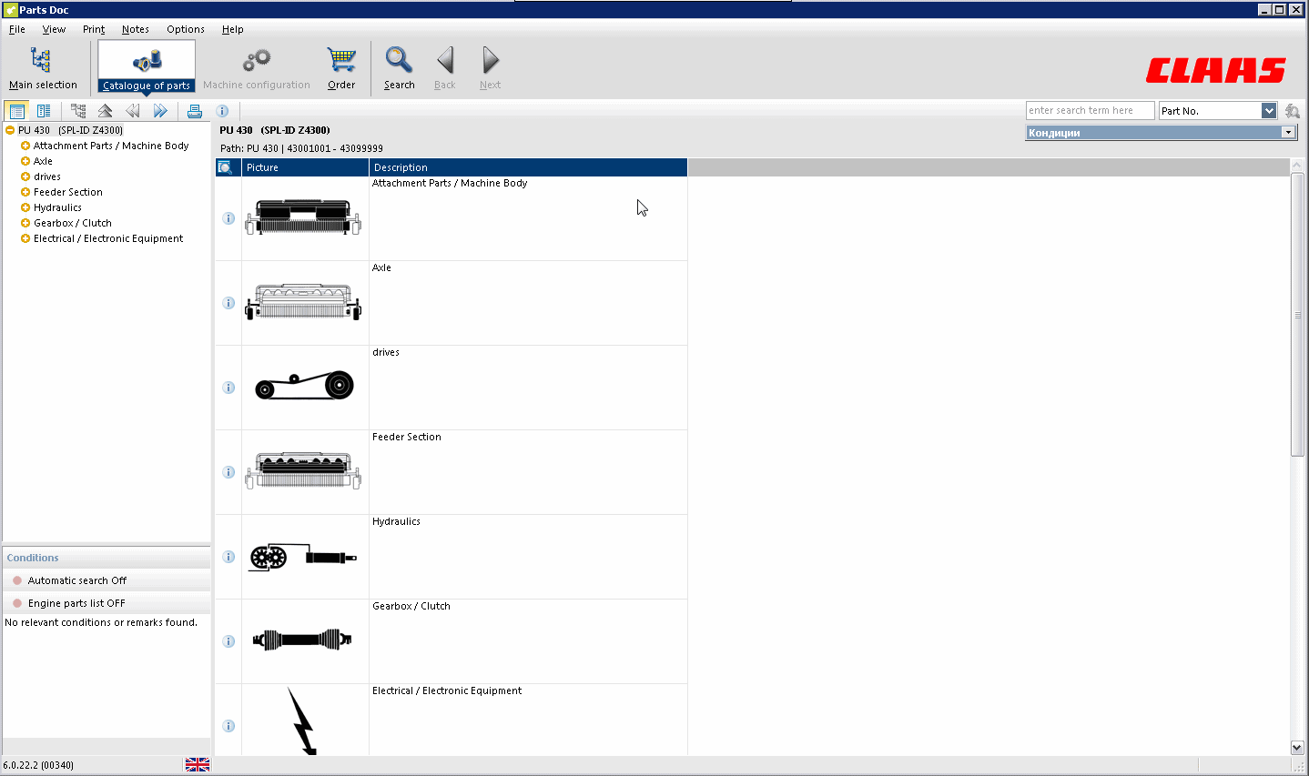 Claas Parts Doc 2.2 - Agricultural (Update 652), spare parts catalog ...