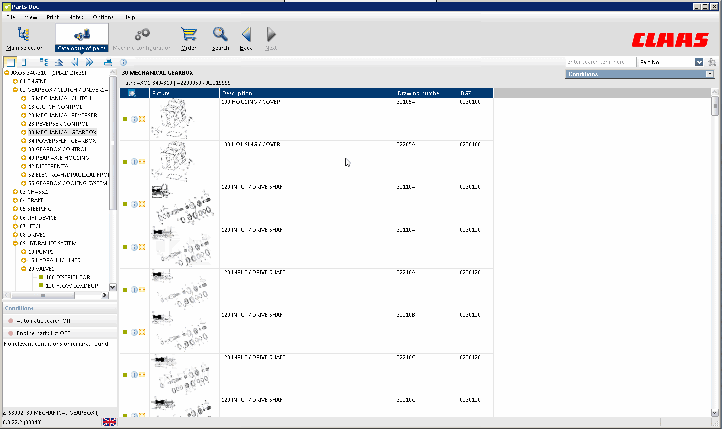 Claas Parts Doc 2.2 - Agricultural (Update 652), spare parts catalog ...
