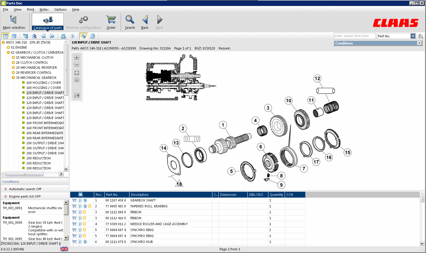 Claas Parts Doc 2.2 - Agricultural (Update 843), spare parts catalog ...