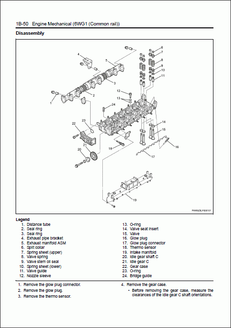 Isuzu Engine 6WF1-TC, 6WG1-TC, repair manual for Isuzu Engines 6WF1-TC ...