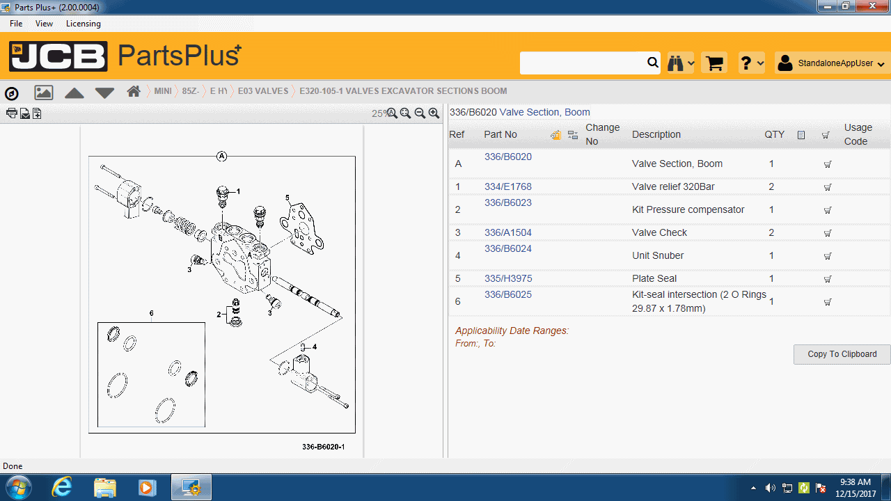JCB Service Parts Pro 2017 + Service Manual 2017, 2.02, JCB full spare ...