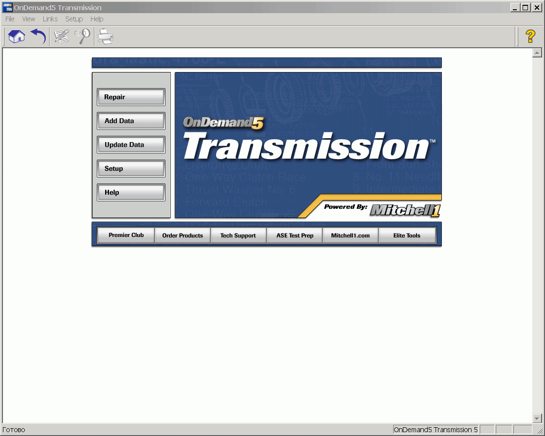 Mitchell OnDemand 5 Transmission 2006, Transmission is a computerized ...